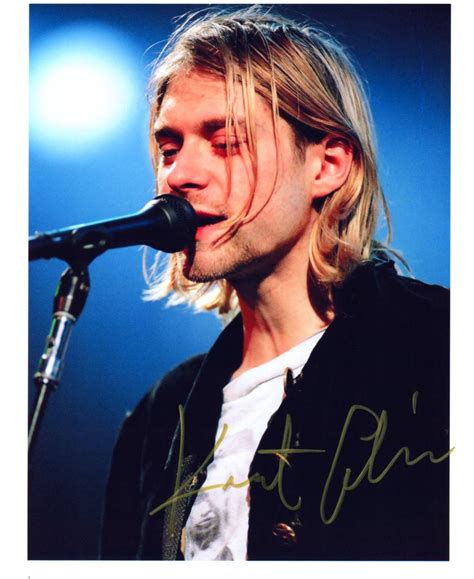 カート・コバーン 直筆サイン入り写真 カリスマ的人気ロックバンド「ニルヴァーナ」のボーカル Kurt Cobain の落札情報詳細