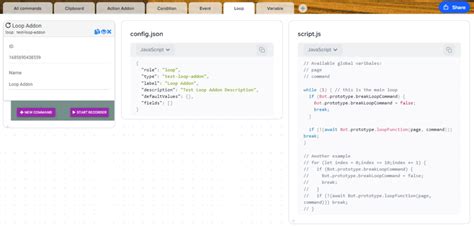Custom Commands Rtila Web Business Automation