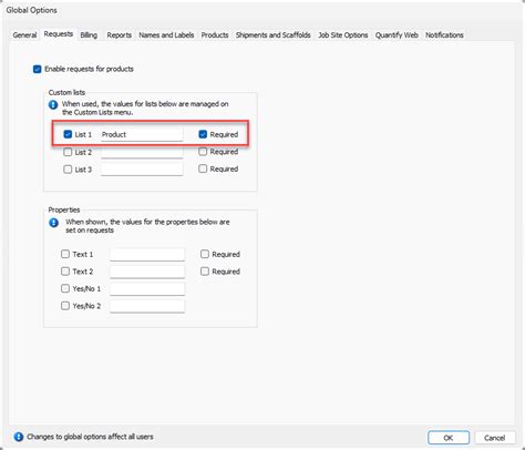 Managing Request Lists