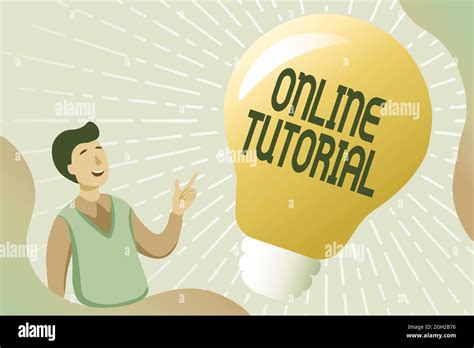Text Caption Presenting Online Tutorial Business Concept Process Of