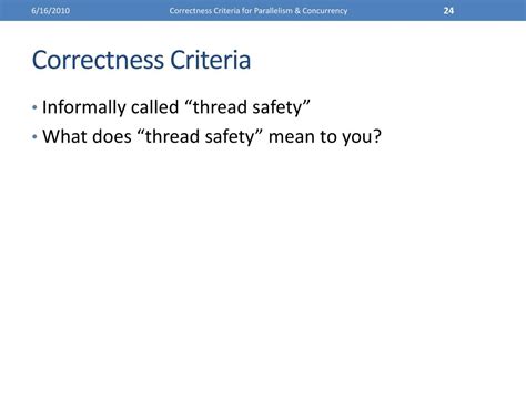ppt correctness criteria for concurrency and parallelism powerpoint