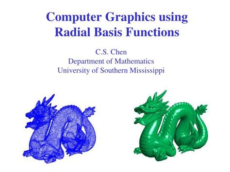 PPT Computer Graphics Using Radial Basis Functions PowerPoint Presentation ID