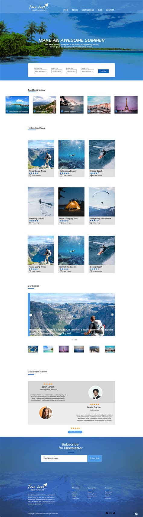 UI UX Web Template On Behance