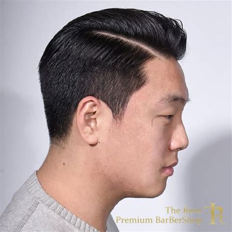 세미 사이드파트 다운펌 더레브 바버샵 Thereve Barbershop