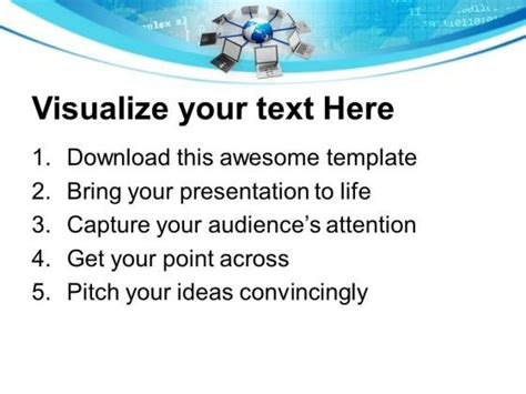 Laptops Interconnected Networking PowerPoints Templates Ppt Backgrounds For Slides 0213