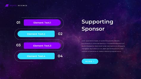 우주 과학 프레젠테이션 템플릿