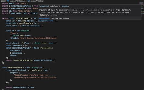 Skipexport Does Not Exist In Type Mdxtypescript · Issue 1210 · Mdx