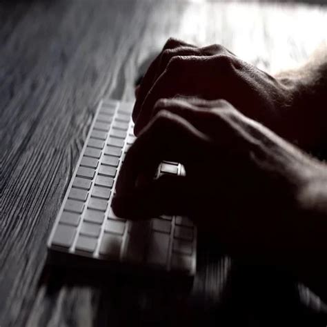 Man Hands Typing On A Computer Keyboard Stock Video Pond5
