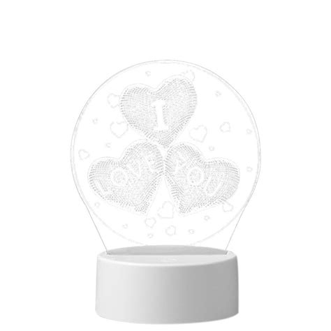 D USB Acrylic Night Light LED Table Desk Bedroom Vicedeal