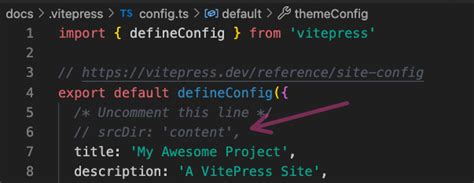 Srcdir Not Working · Issue 2806 · Vuejsvitepress · Github
