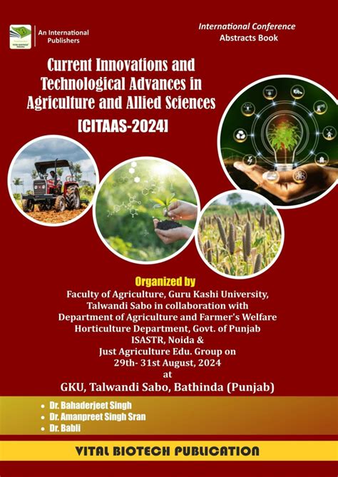 Pdf Current Innovations And Technological Advances In Agriculture And Allied Sciences