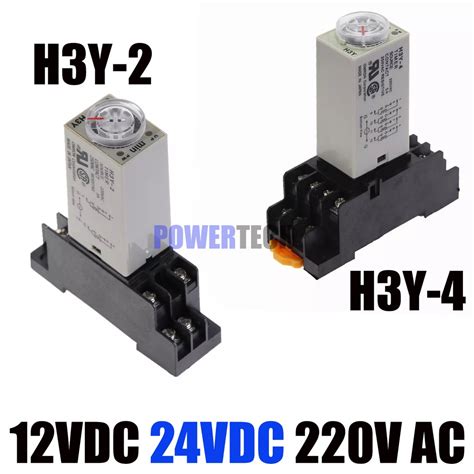 Ac 220v H3y 2 Timer Relay Time Relay With Base Socket Shopee Thailand