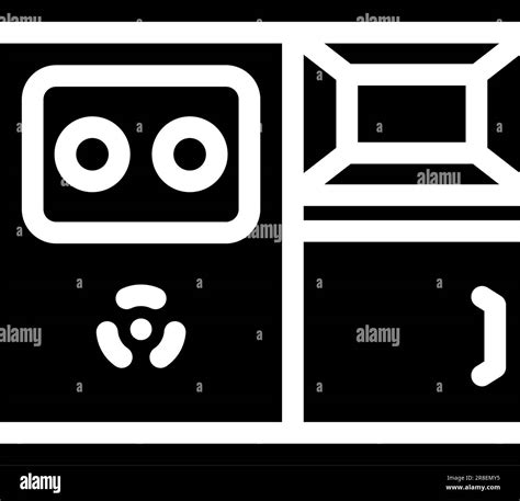 Nuclear Medicine Lab Energy Glyph Icon Vector Illustration Stock Vector