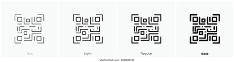 Qr Code Icon Thin Line Images Stock Photos D Objects Vectors Shutterstock