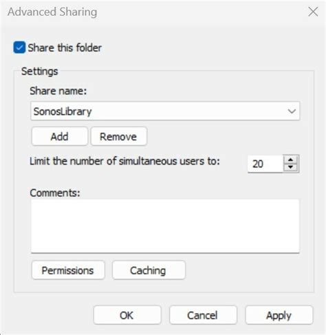 Adding A Windows SMB Share Step By Step Sonos Community