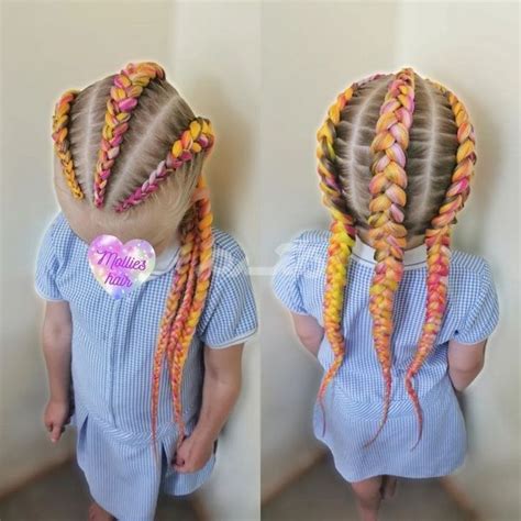 بافت مو بچه گانه 1401 با استفاده از کاموا و دیگر اکسسورهای کیوت بانمک