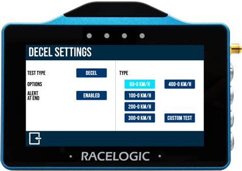 Decel Mode Vbox Touch V1 5 Racelogic Support Centre