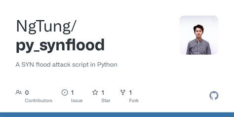 Github Ngtungpysynflood A Syn Flood Attack Script In Python