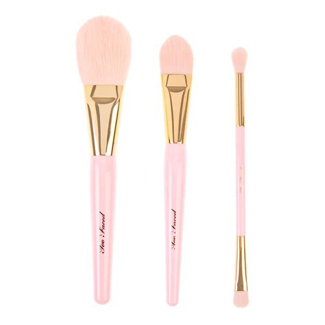 Too Faced 3 Piece Makeup Brush Set Hsn