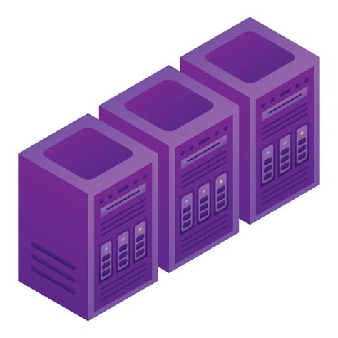 Server Rack Icon Isometric Style 15510696 Vector Art At Vecteezy