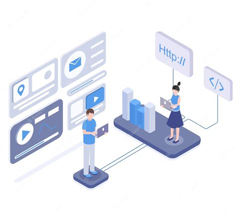 Premium Vector Software Coding And Testing Isometric