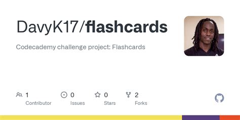 GitHub DavyK Flashcards Codecademy Challenge Project Flashcards