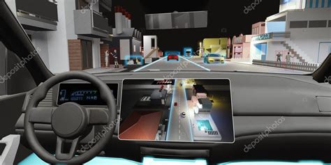 Auto Pilot Car Driverless Object Detection Sensor Digital Speedometer