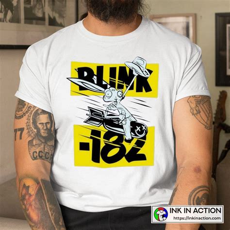 Blink 182 Merch Major Missile T Shirt Print Your Thoughts Tell Your