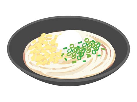 冷やしたぬきうどんのイラスト 無料のフリー素材 イラストエイト