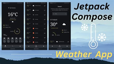 Weather Android App Kotlin Jetpack Compose 2023 Youtube