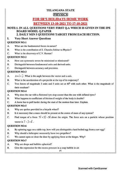 Physics Questions HW Lgui Btech Studocu