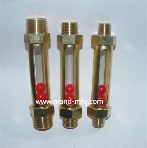 Brass Elbow Tubular Oil Level Indicator Gauge With Separate Screw In