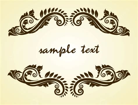 빈티지 꽃 프레임 벡터 일러스트 레이 션 디자인 꽃 무늬 배경 Png 일러스트 및 벡터 에 대한 무료 다운로드 Pngtree