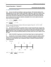 Tutorial05 Solutions Pdf FINM2401 Financial Management Tutorial