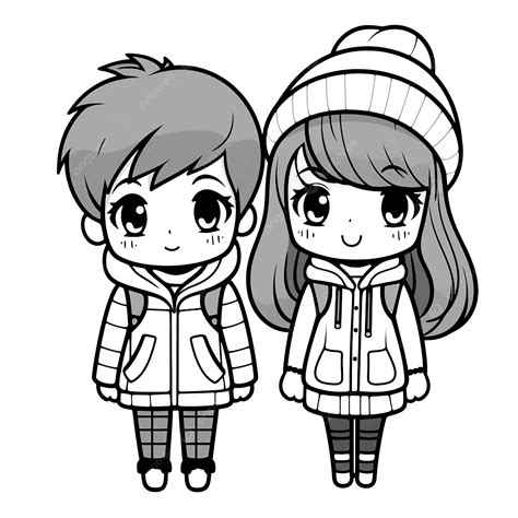 만화 인물 색칠 페이지