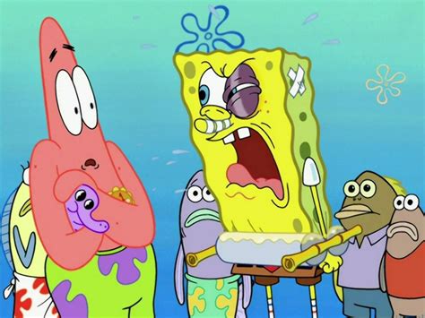 Spongebob Yelling At Patrick In Stuck In The Wringer Scene Anti Scumbob Wiki Fandom