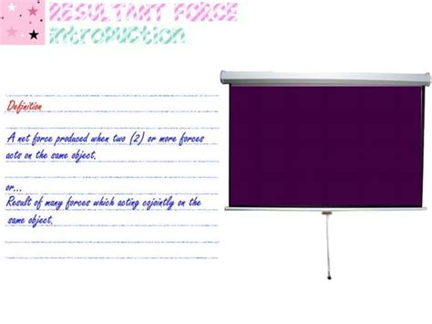 Force Resultant Force Ppt