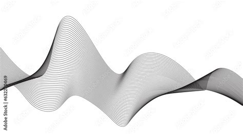 Curved Wavy Lines Tech Futuristic Motion Background Modern Abstract Background Abstract Wave
