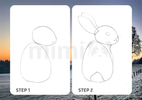 How To Draw A Bunny Step By Step How To Mimi Panda