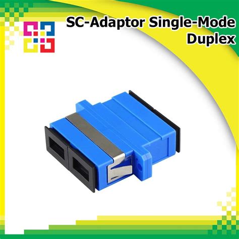 ขอตอกลางไฟเบอรออฟตก SC Adaptor Single mode Duplex BISMON อน แพค Shopee Thailand