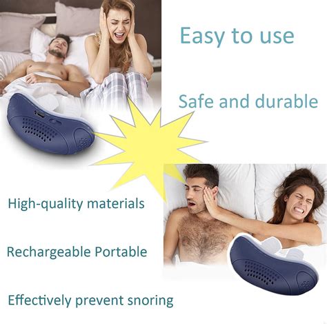Anti Snoring Devices Portable Electric Automatic Snore Mini Stopper Variable Speed Sleep Snore
