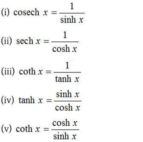 Domain And Range Of Hyperbolic Functions Archives CBSE Library