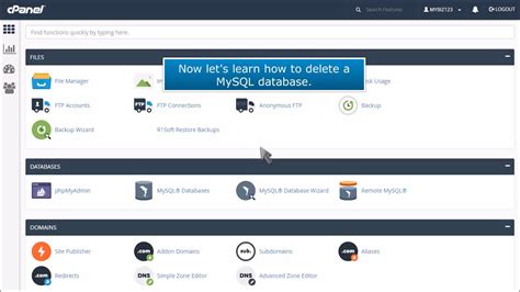 How To Delete A Mysql Database In Cpanel Actwd Knowledge Base Youtube