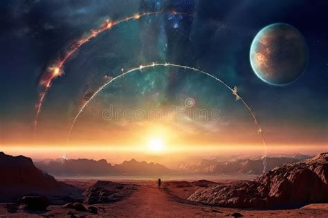 Planetary Passage The New Year As A Transition Between The Orbit Stock