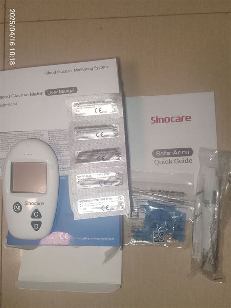 Sinocare Glucometer Health And Nutrition Health Monitors And Weighing Scales On Carousell