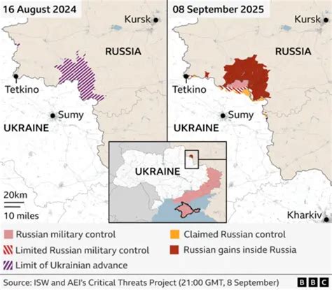 Ukraine In Maps Tracking The War With Russia