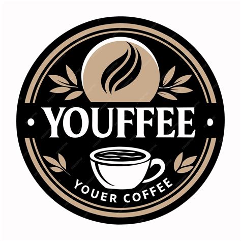 Minimal Coffee Logo Coffee Logo In Round Shape Premium Ai Generated