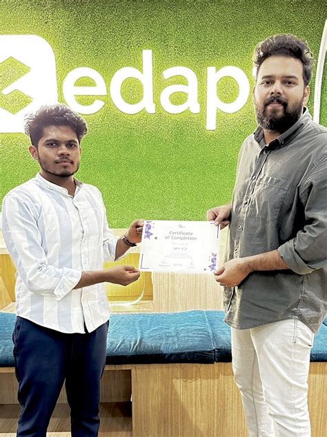 Adhil K P On Linkedin Attended An Insightful Training Session From Edapt On Their New Ai