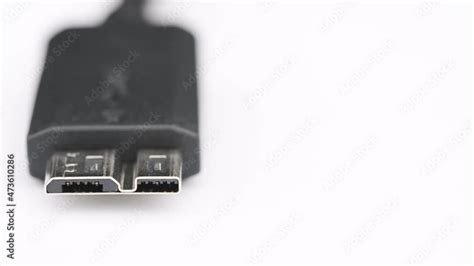 Close Up Comparison Of USB Type A Type B Type C Mini Micro USB Connectors System Or Connection