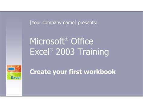 excel lesson 1 ppt